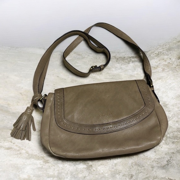 Picard | Bags | Picard Leather Crossbody Bag In A Taupe Beige Color ...